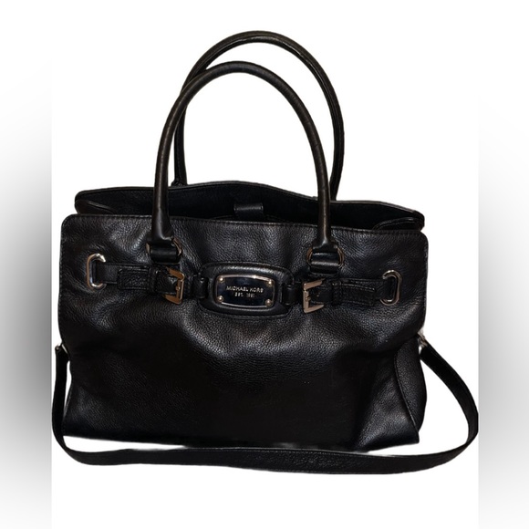 Michael Kors | Bags | Michael Kors Hamilton East West Satchel Black ...